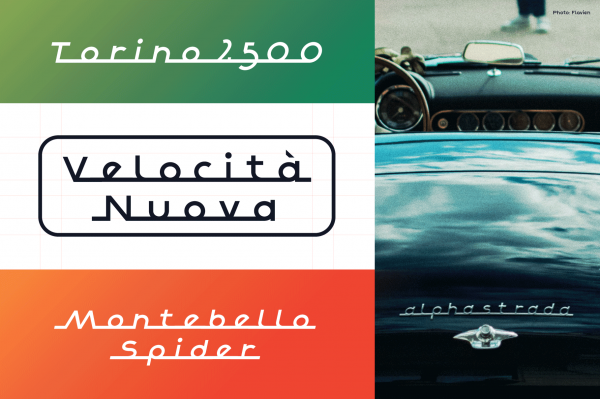 Alpha Strada: Sans Serif Font Inspired by Vintage Car Emblems