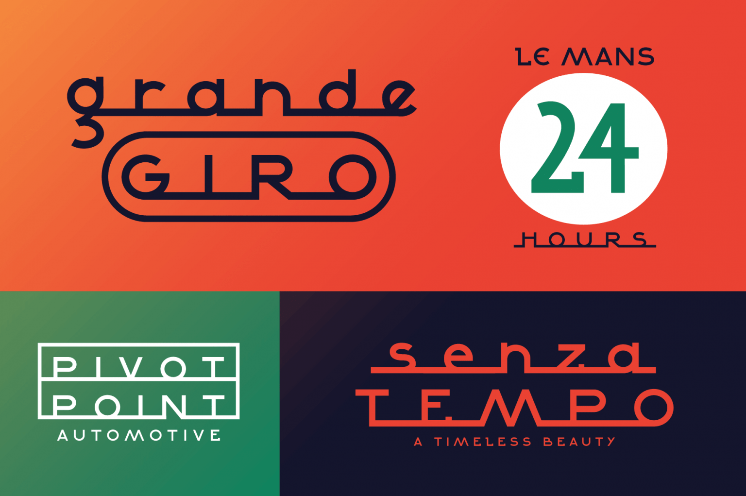 Alpha Strada: Sans Serif Font Inspired by Vintage Car Emblems