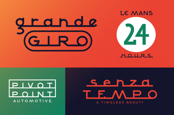 Alpha Strada: Sans Serif Font Inspired by Vintage Car Emblems