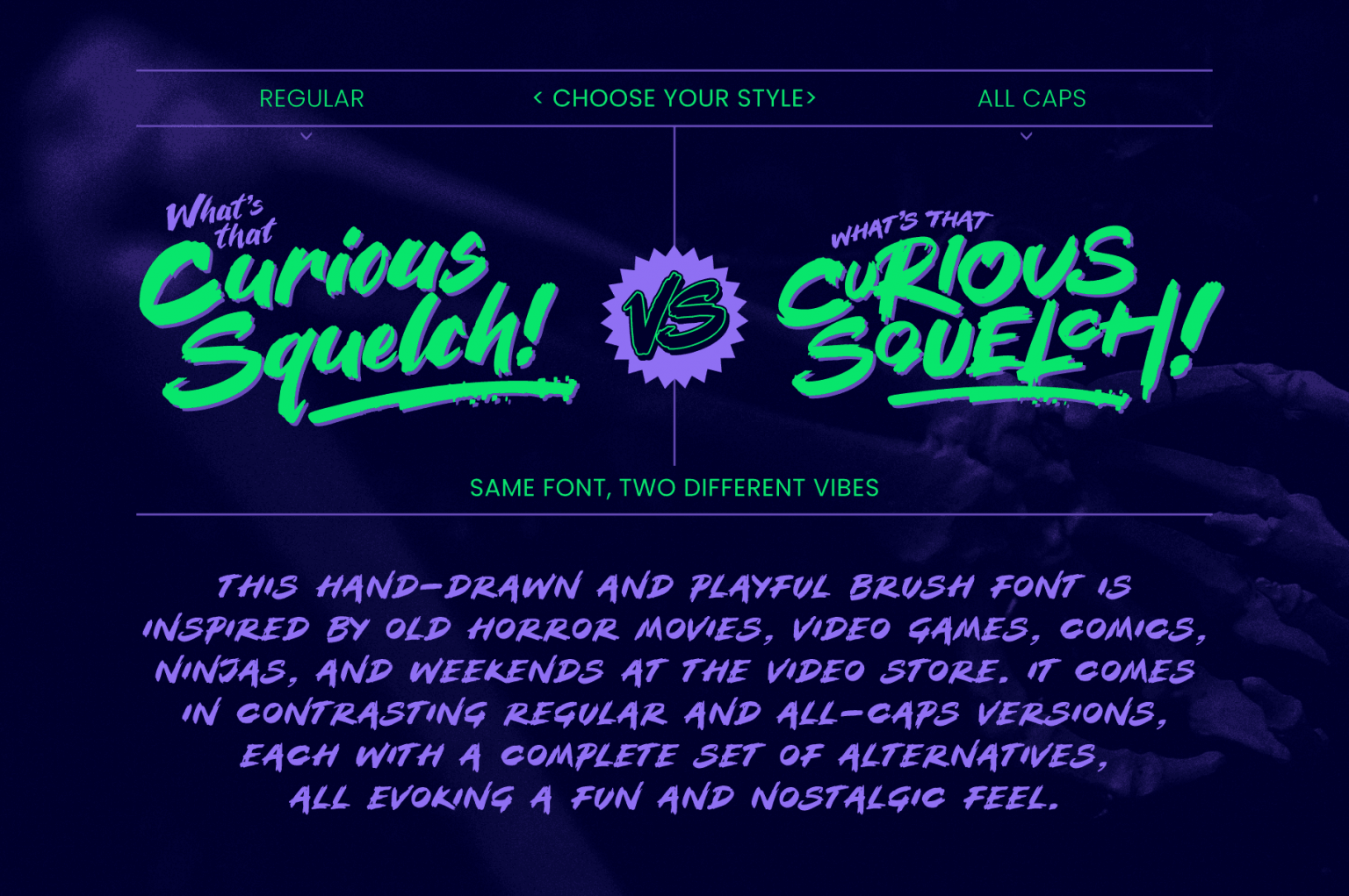 More Brains! Retro 80s VHS Horror Font by Wingsart Studio