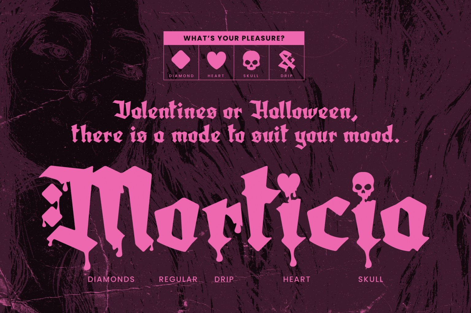 Amortem: A Lovesick Gothic Blackletter by Wingsart Studio