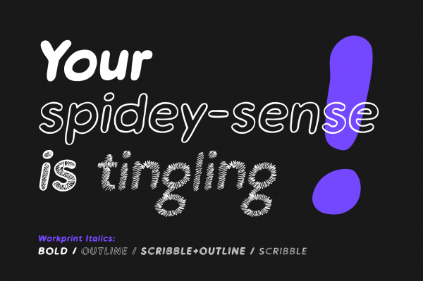 Workprint: A Hand-drawn Sans Serif Font by Wingsart Studio