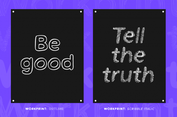 Workprint: A Hand-drawn Sans Serif Font by Wingsart Studio